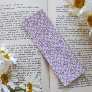 RETRO HAPPY FACE Flowers Bookmark Collection Double-sided Laminated ...