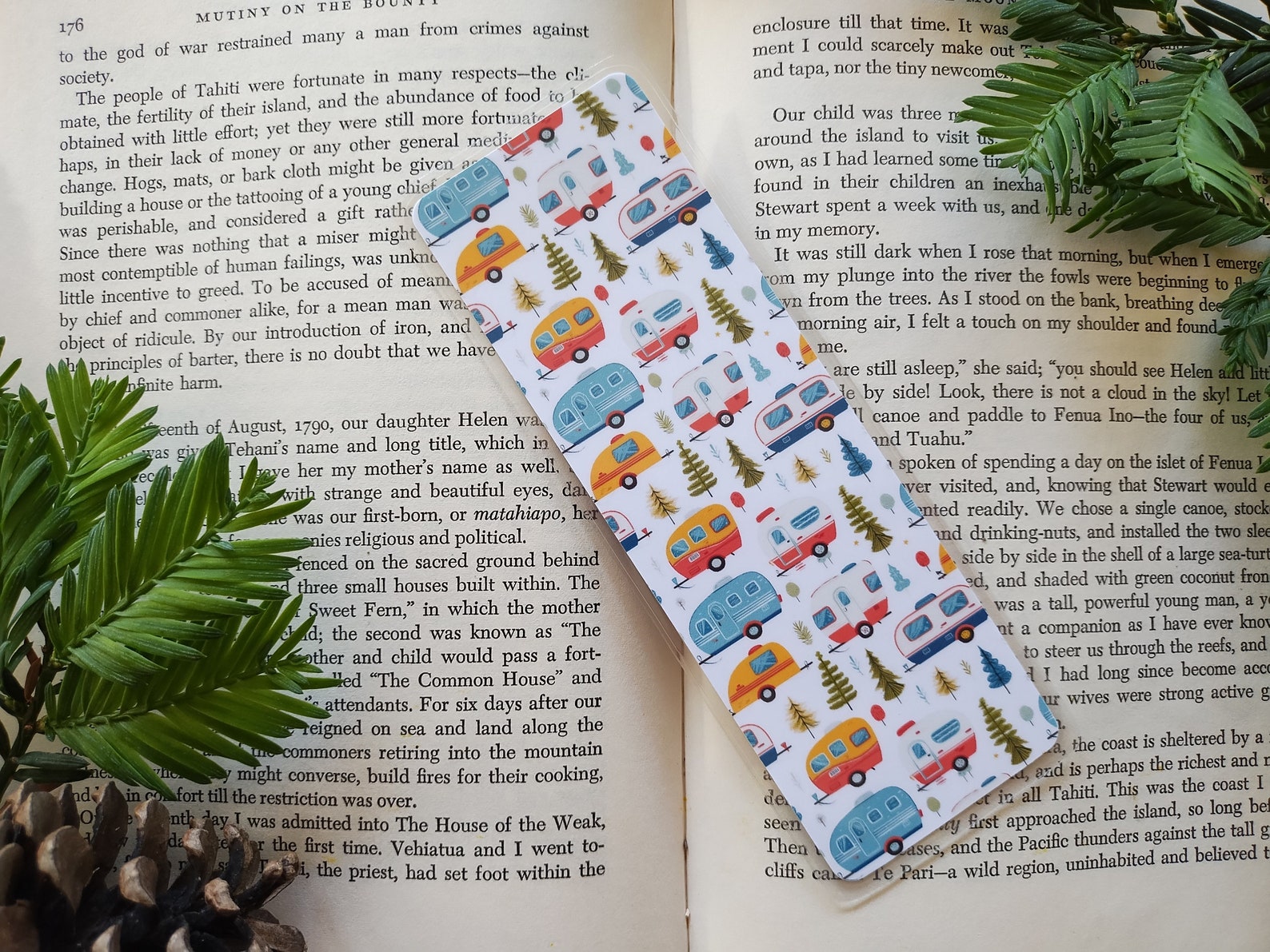 HAPPY CAMPERS Bookmark Collection Double-sided Laminated Bookmarks With ...