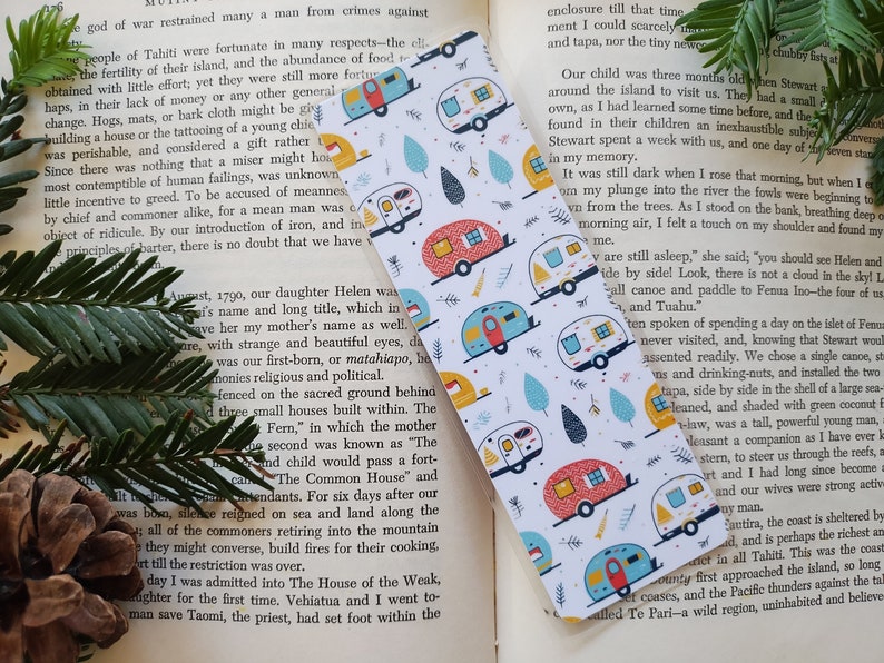 HAPPY CAMPERS Bookmark Collection Double-sided Laminated Bookmarks With ...