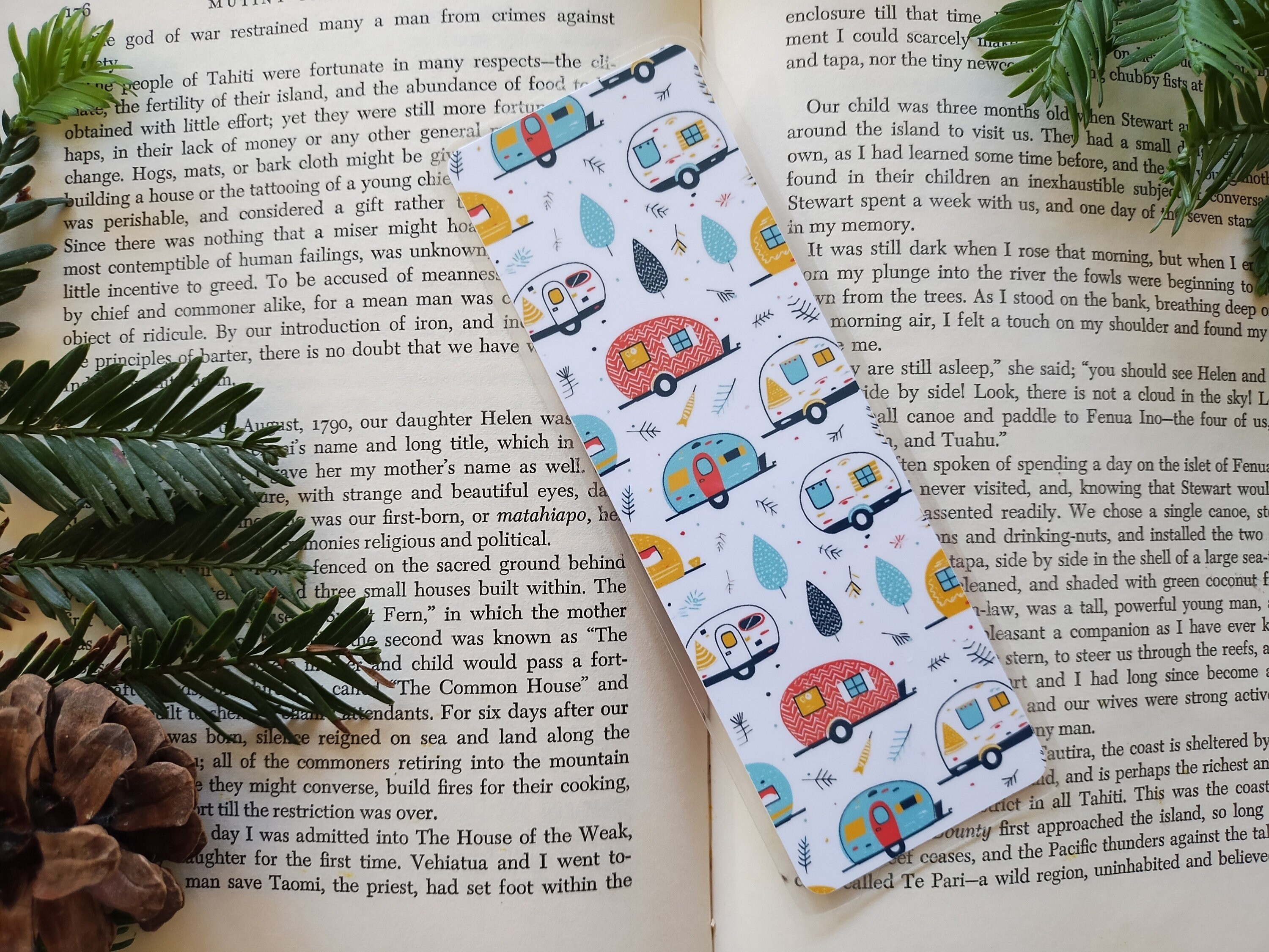 HAPPY CAMPERS Bookmark Collection Double-sided Laminated Bookmarks With ...