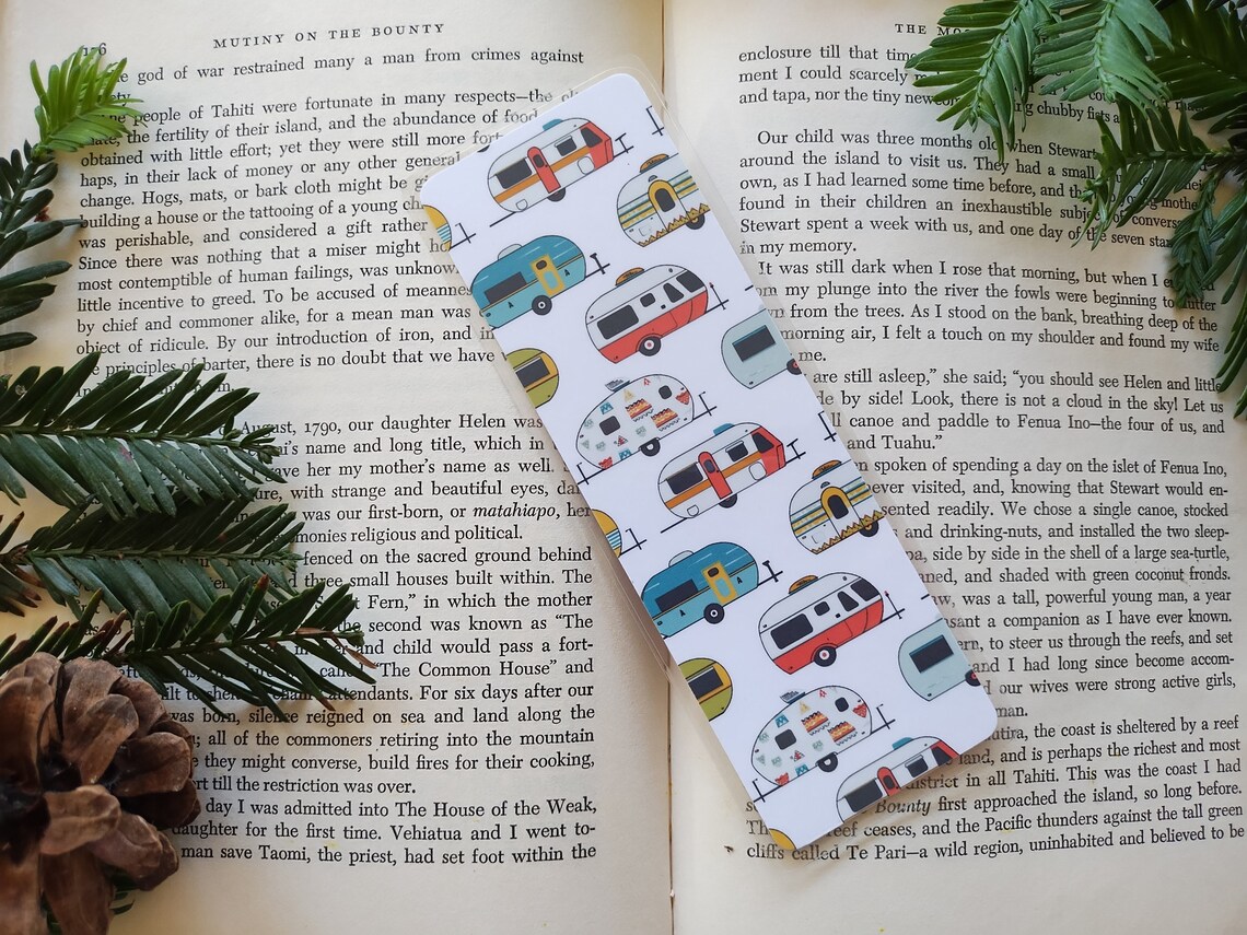 HAPPY CAMPERS Bookmark Collection Double-sided Laminated Bookmarks With ...