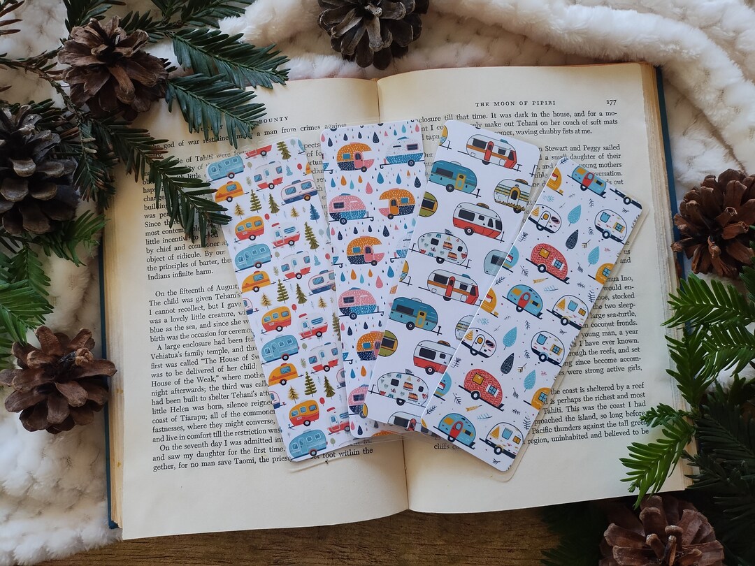 HAPPY CAMPERS Bookmark Collection Double-sided Laminated Bookmarks With ...