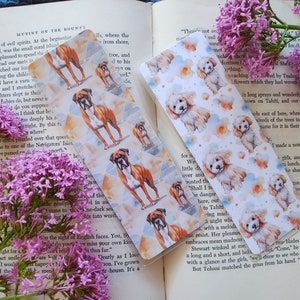 ADORABLE DOG BREEDS Bookmark Collection Double-sided Laminated ...