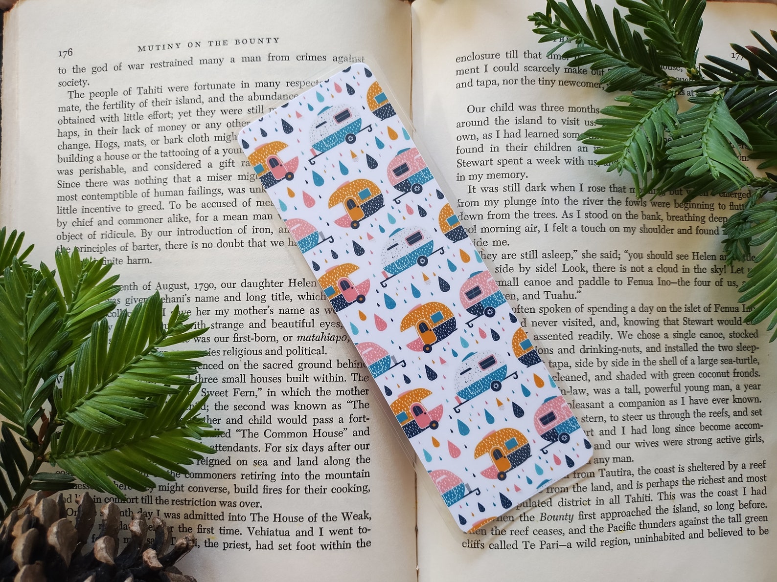 HAPPY CAMPERS Bookmark Collection Double-sided Laminated Bookmarks With ...
