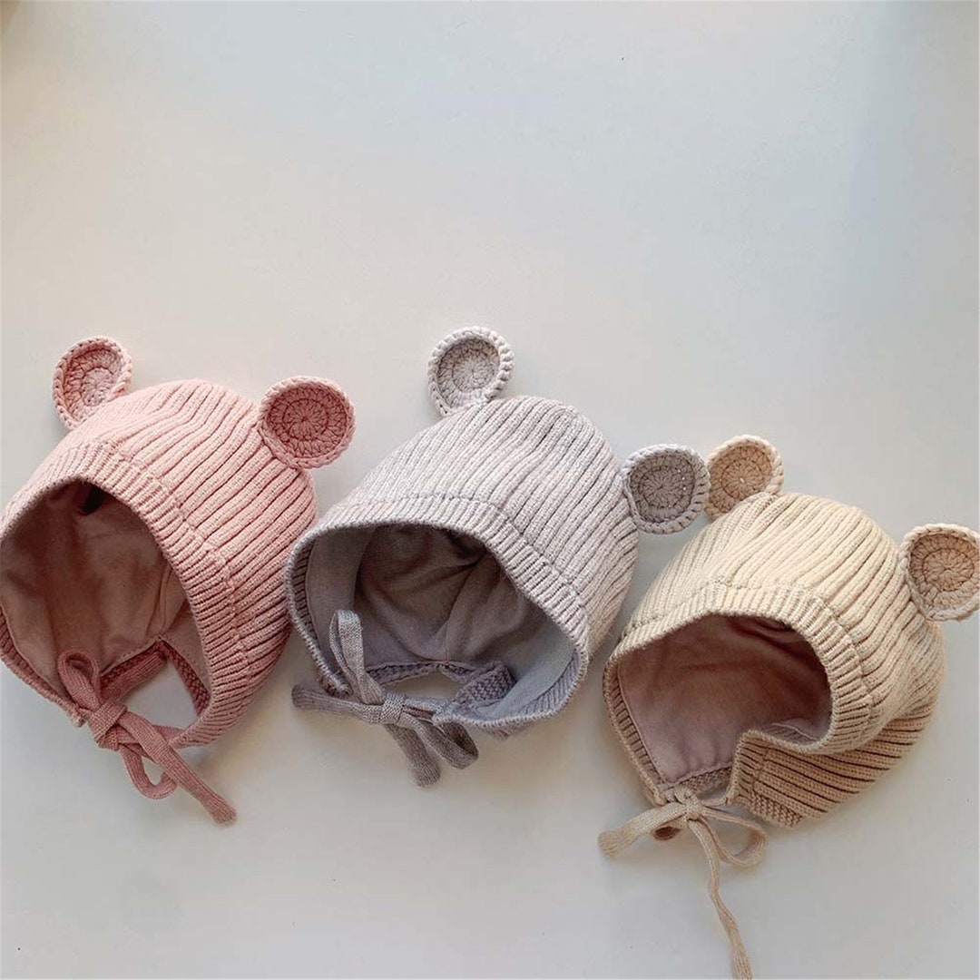 Cute Crochet Bear Ear Hat for Babybaby Toddler Soft Knit Hatbear ...