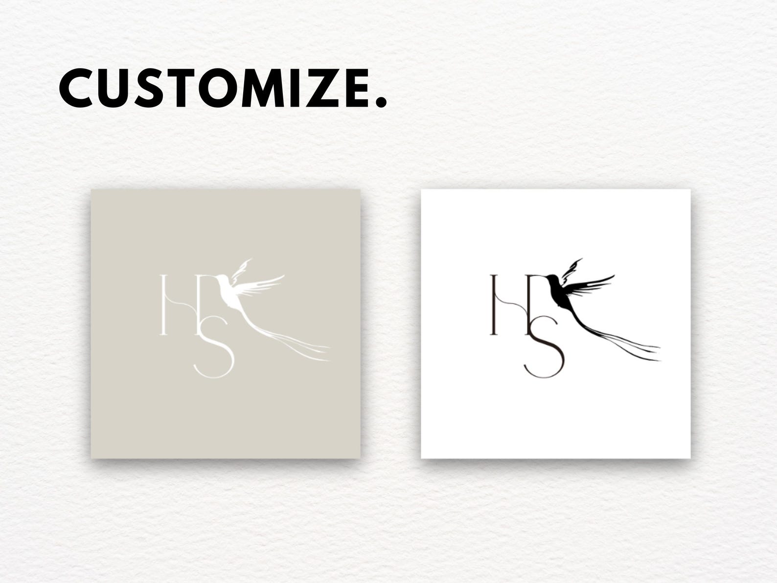 Wedding Monogram Template Canva Couple Wedding Monogram Modern Logo ...