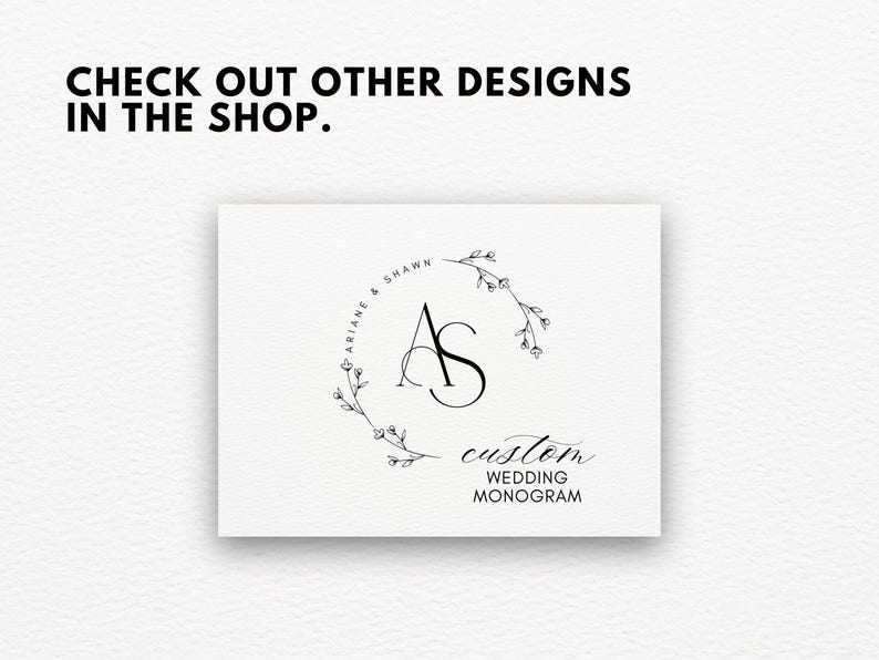 Wedding Monogram Template Canva Couple Wedding Monogram Modern Logo ...