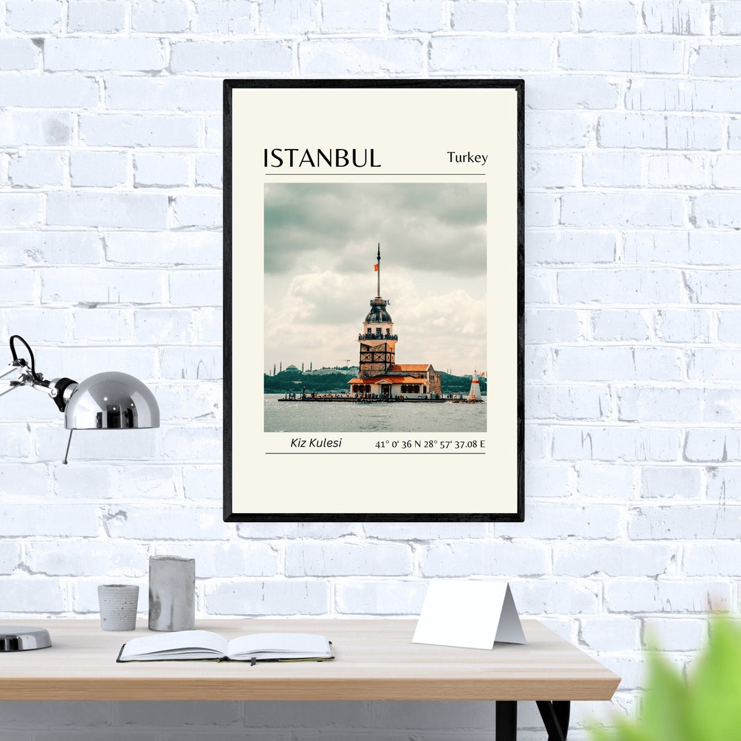 Istanbul Türkiye Hediye Poster Turquie Poster Istanbull Wall Art Kiz ...