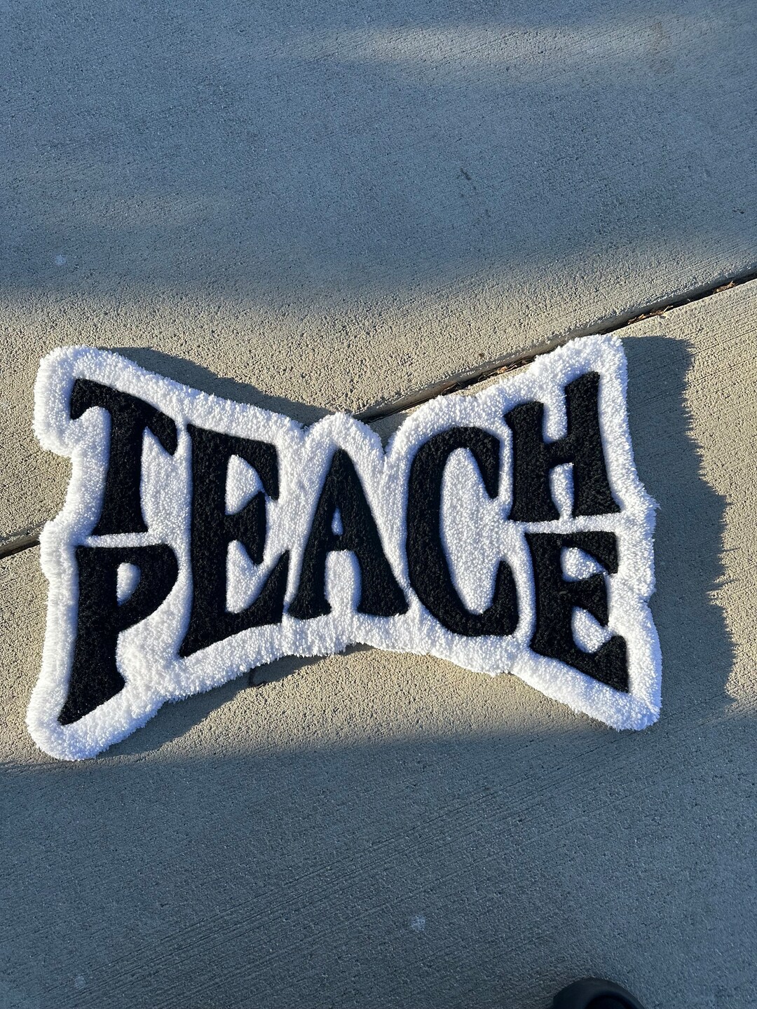 Teach Peace Rug - Etsy