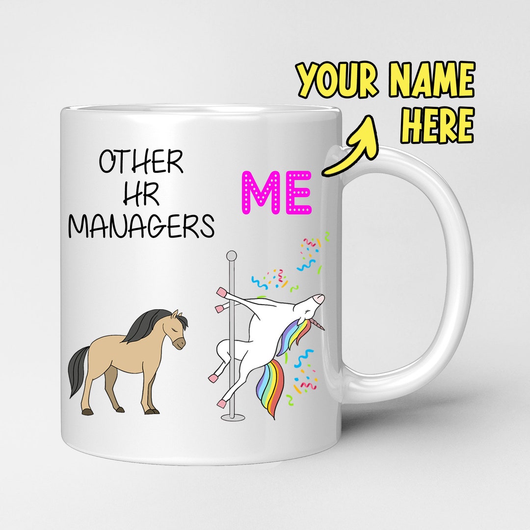 Funny HR Manager Gift Mug Personalised | Custom HR Gag Gift Idea for ...