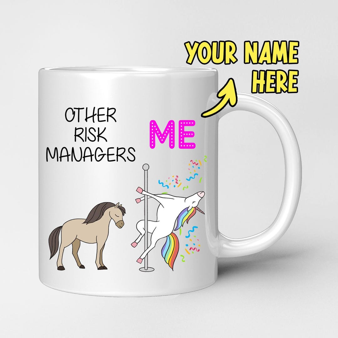 Risk Manager Gift Funny Risk Manager Mug Personalised Best Risk Manager ...