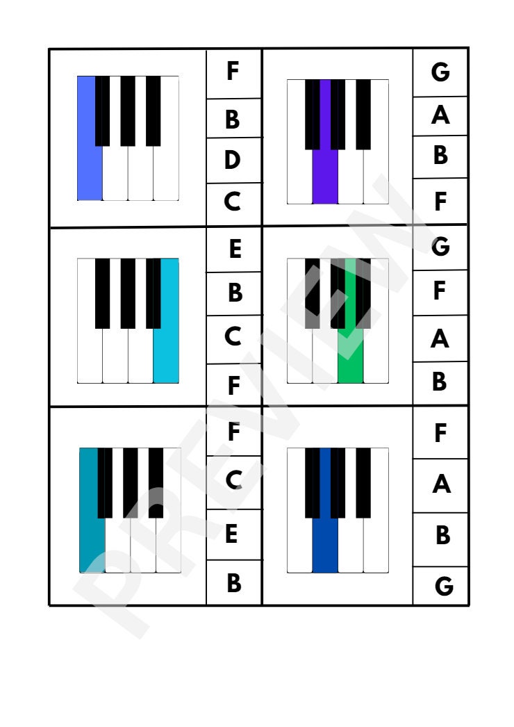 Printable Piano Music Alphabet Activities and Games Set - Etsy