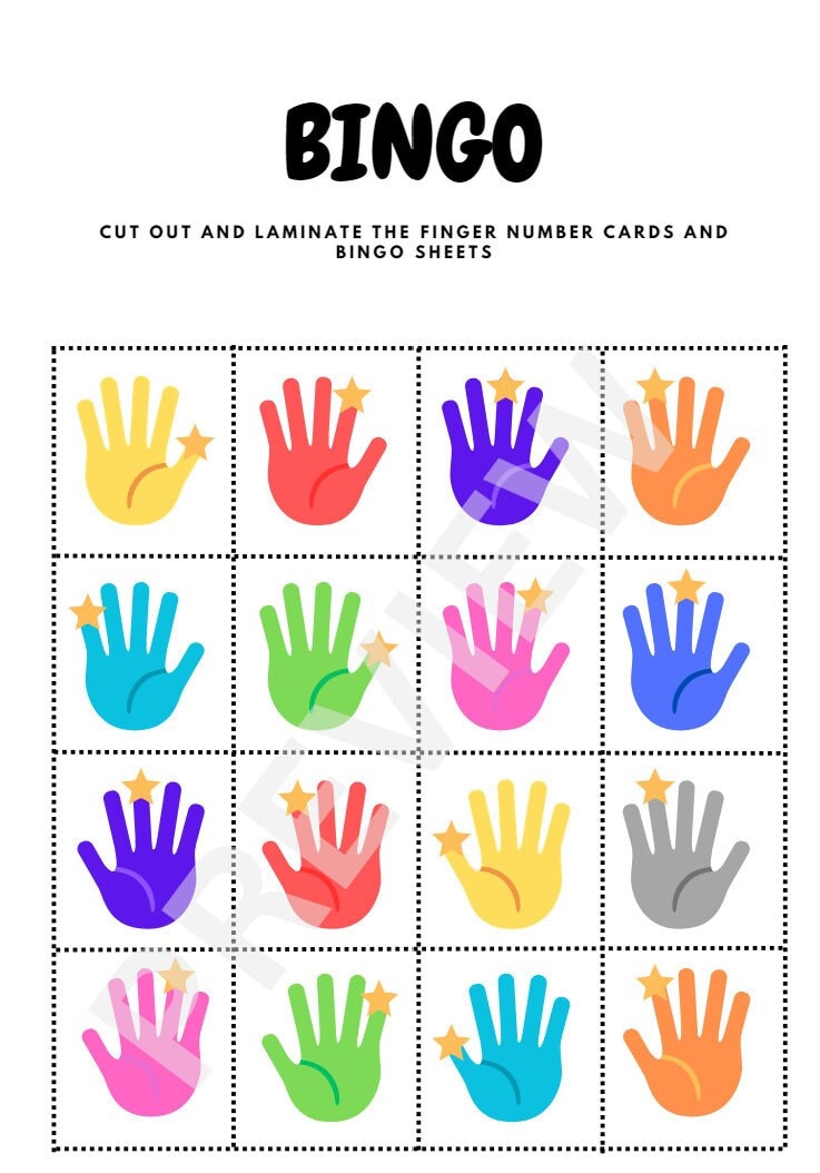 Printable Piano Finger Number Activities and Games - Etsy