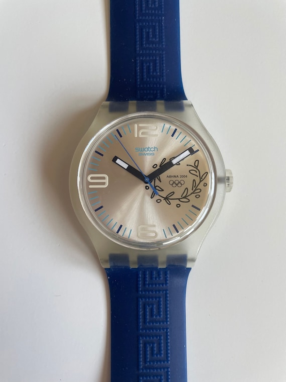 Swatch SUDK 106 Theoratos Olympic Special 2003 blau - Gem