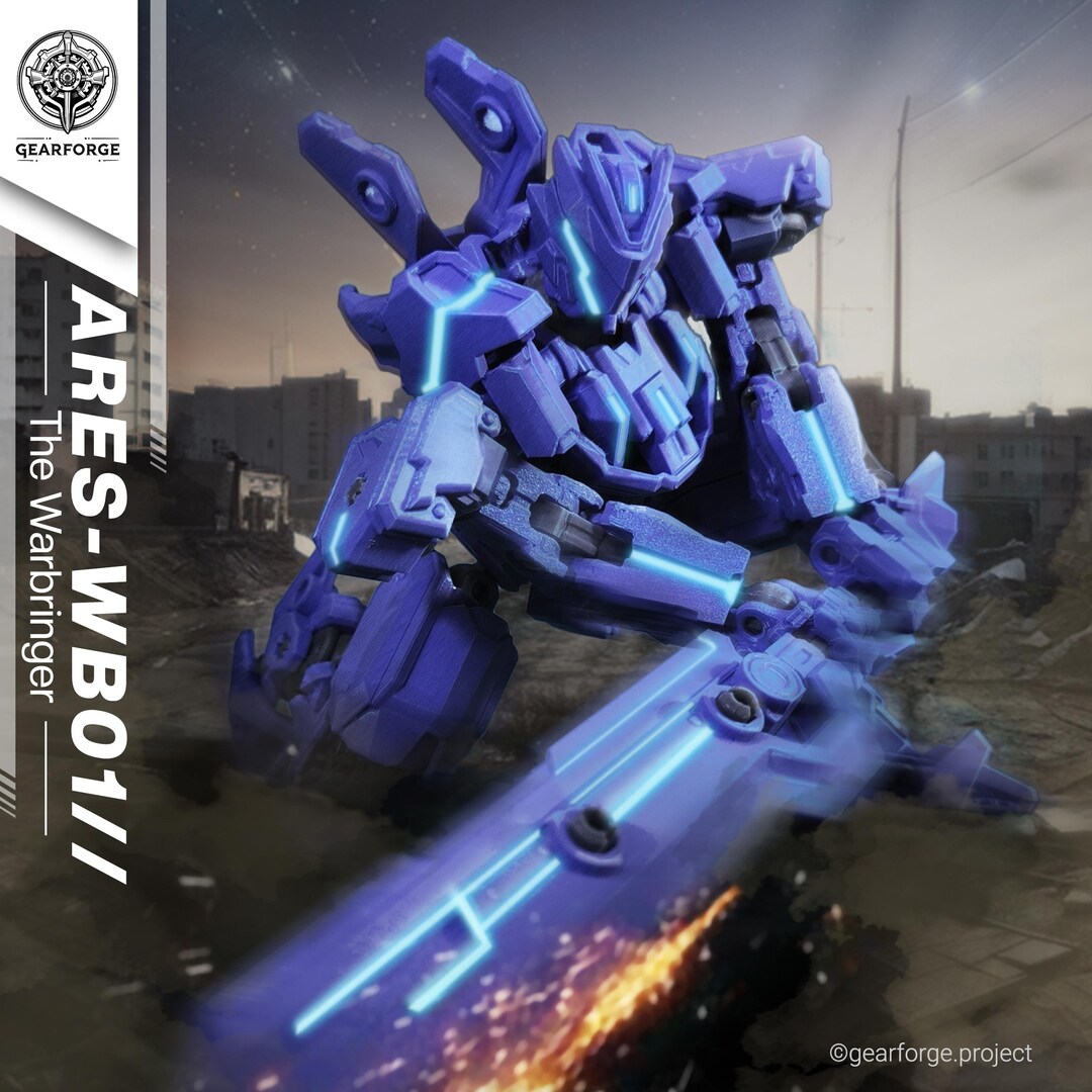 Ares & Warbringerbundle ARES-01ARES-WB01 gearforge Sci-fi Robot Toy ...