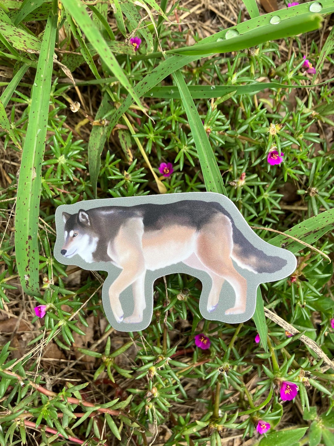 Matte Vinyl Grey Wolf Sticker: Realistic Die Cut Decal - Etsy