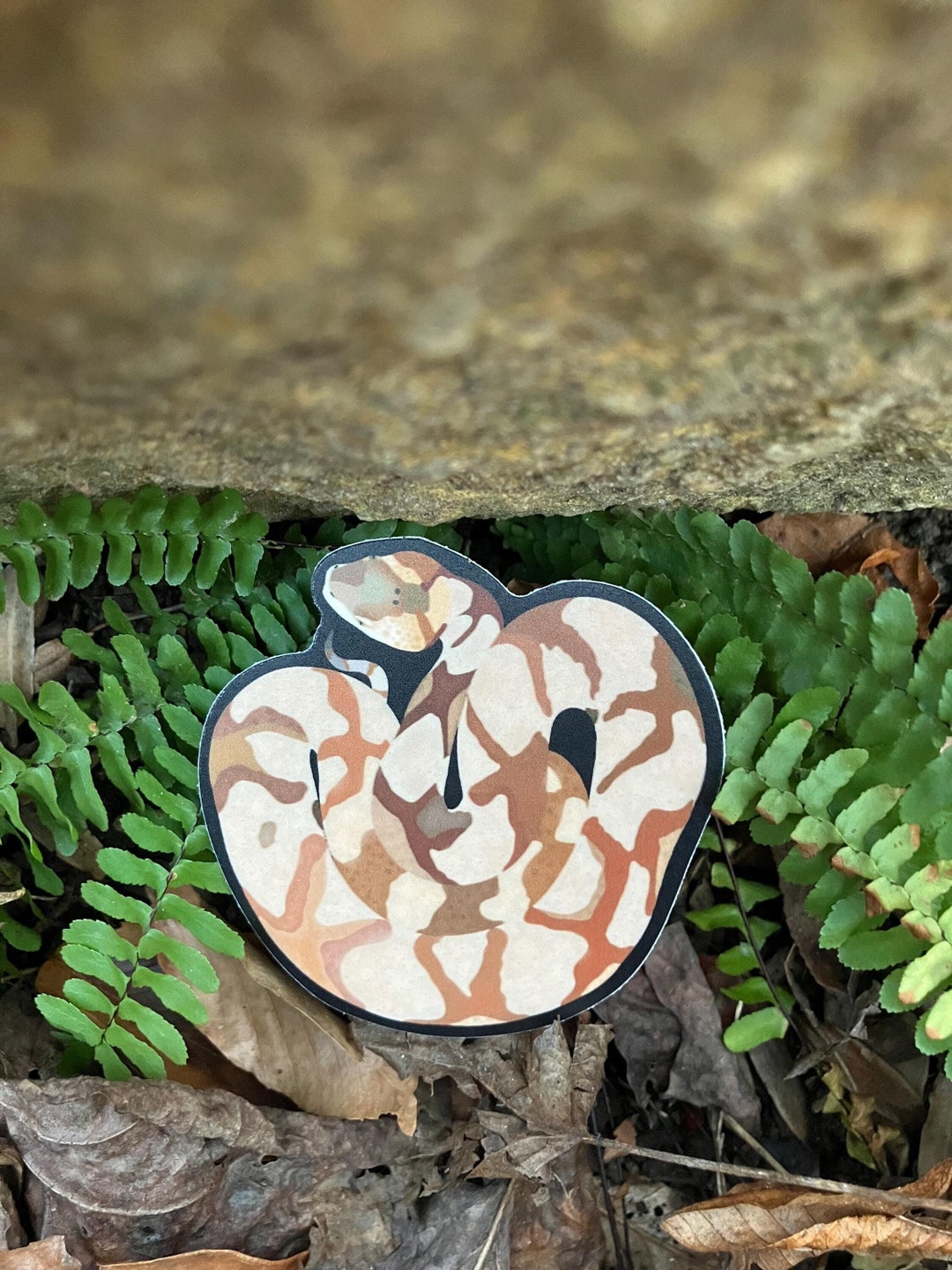 Copperhead Snake Sticker: Original Artwork, Die Cut Vinyl (3x3") - Etsy