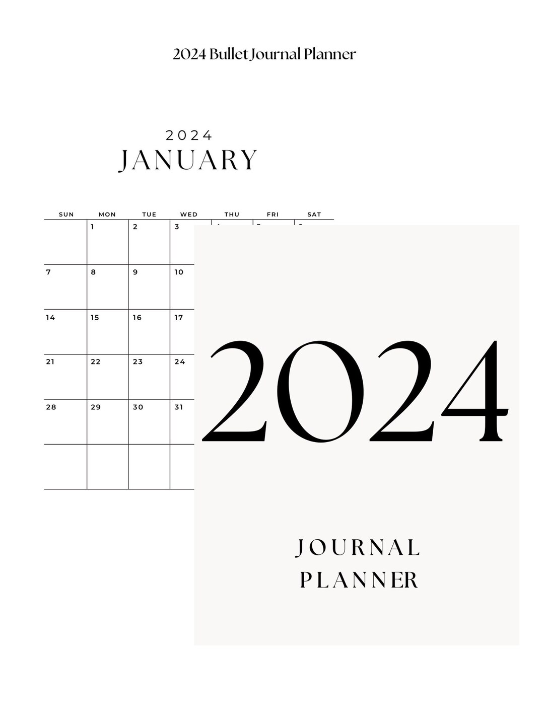 Digital Planner 2024 Simple 2024 Planner, iPad Planner, Minimalest ...