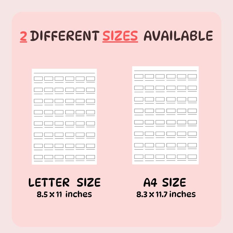Blank Color Swatch Chart: Marker, Paint, Pencil (printable PDF) - Etsy