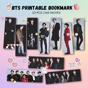 BTS Printable Digital Bookmark | BTS Dicon Vol. 10 | Instant Download ...