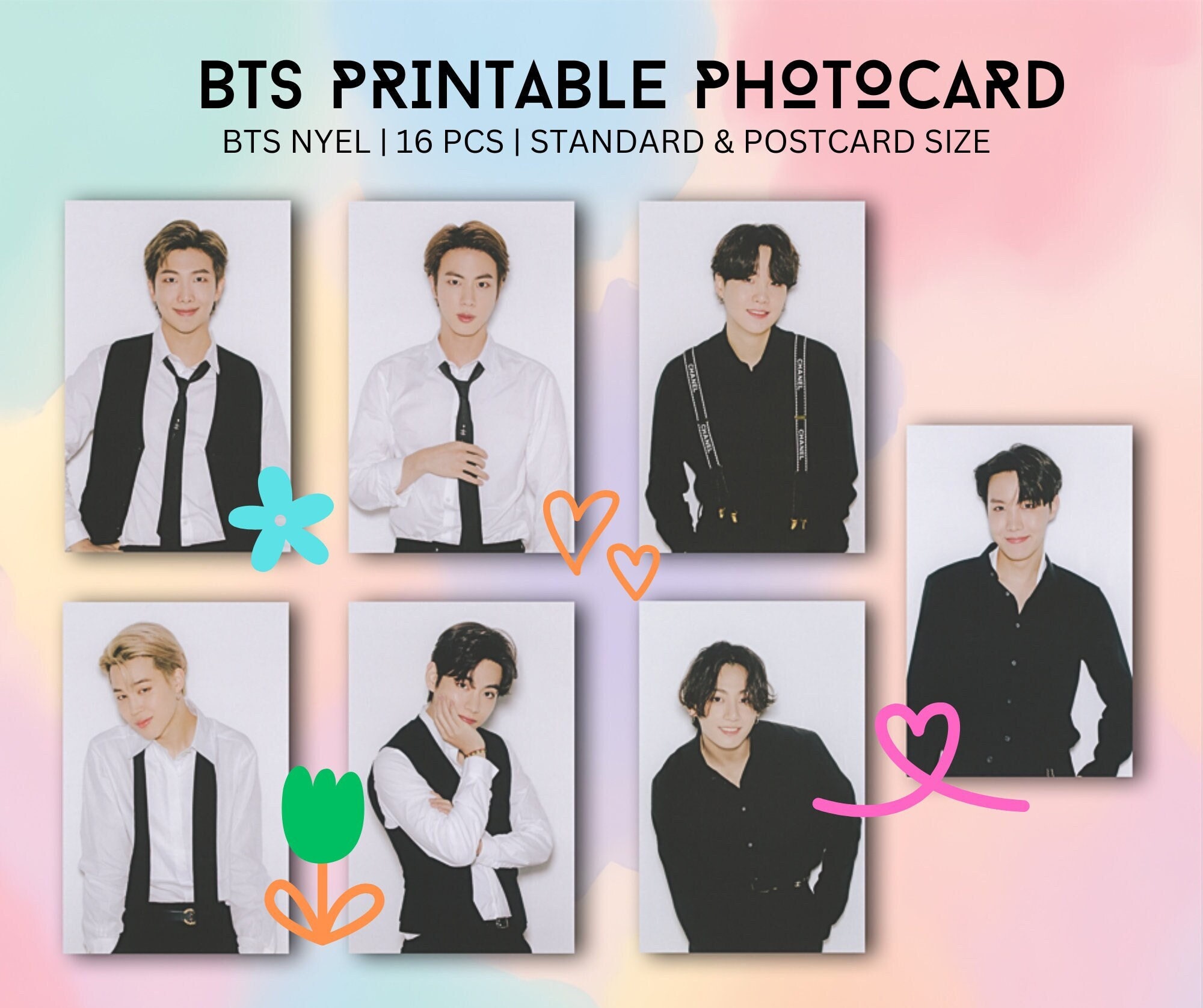 BTS New Year's Eve Live NYEL Printable Digital Photocard | KPOP Merch ...