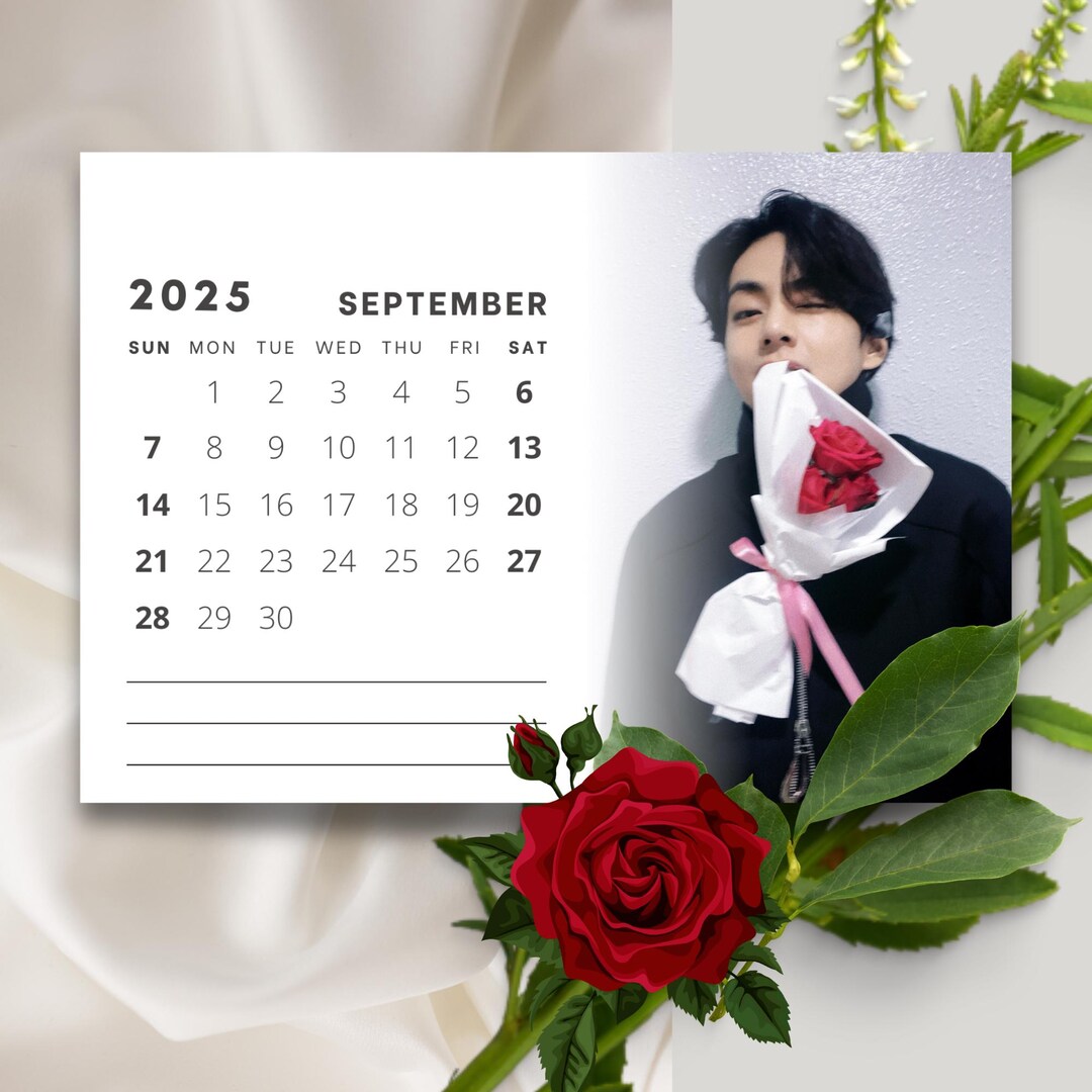 Calendario BTS V 2025 / Calendario de escritorio Kim Taehyung 2025 ...