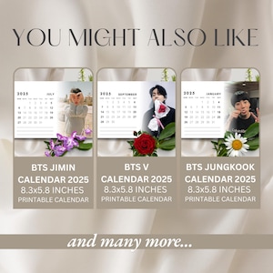 BTS Calendar 2025 | Bangtan Seonyeondan Desk Calendar | Digital ...
