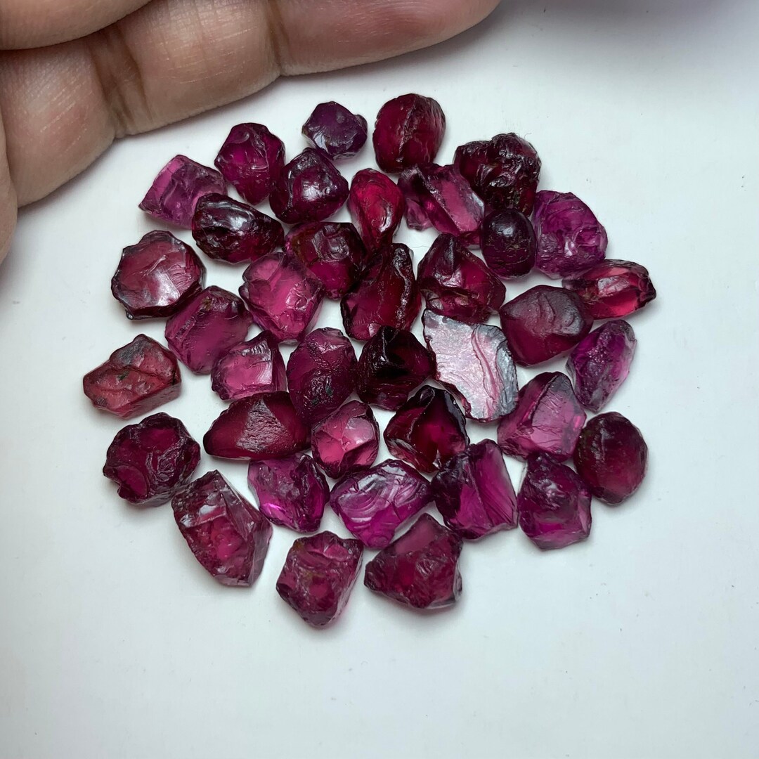 Faceting Rough Pink Rhodolite Garnet Parcel - Etsy