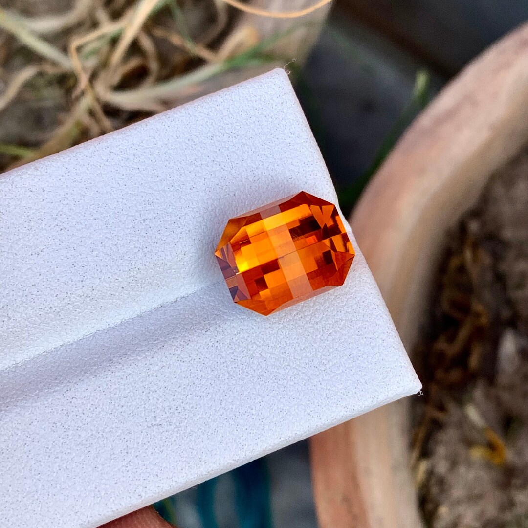 Pixel Cut Madeira Citrine - Etsy