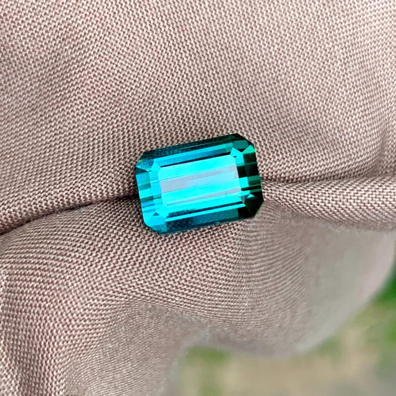 Natural Blue Tourmaline Stone - Etsy