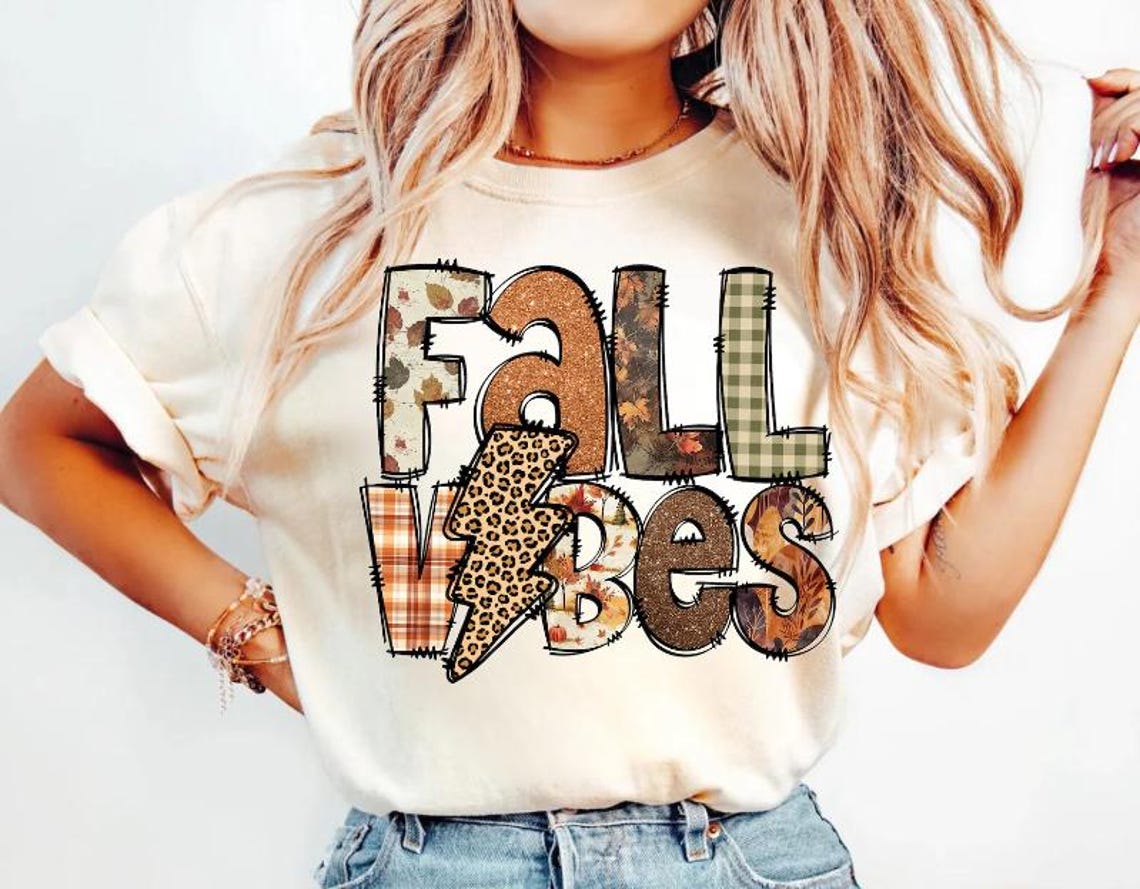 Fall Vibes PNG, Fall Shirt Png, Retro Fall Png, Autumn Design Png ...