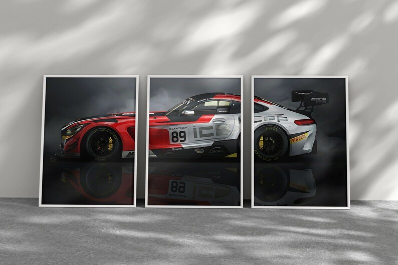 Mercedes-amg GT3 Digital Download Blancpain GT AMG GT3 Super Car Print ...