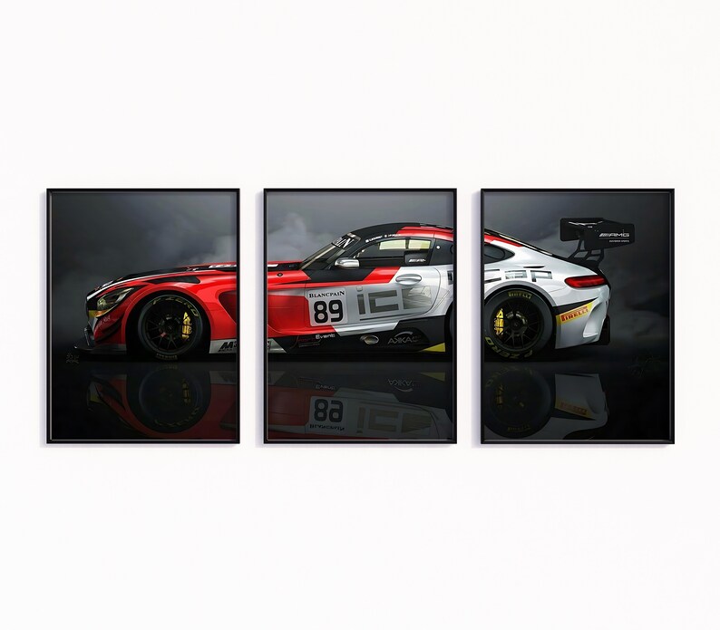 Mercedes-amg GT3 Digital Download Blancpain GT AMG GT3 Super Car Print ...