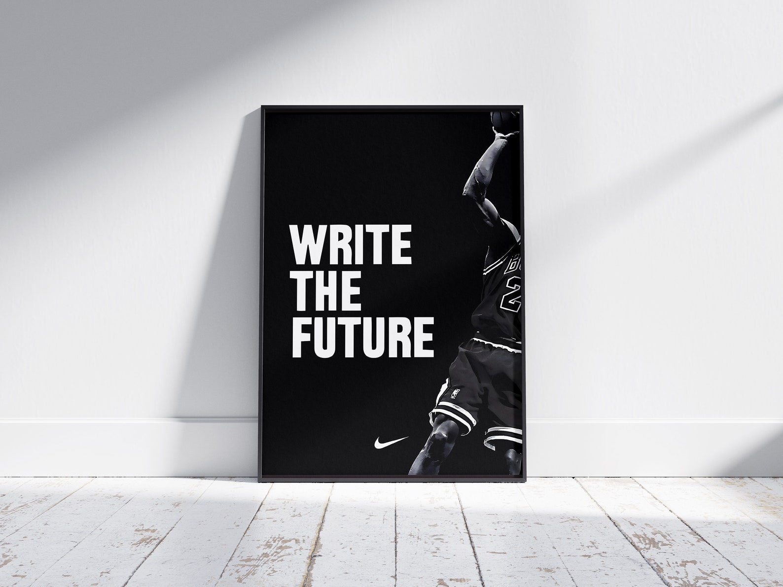 Set of 3 Nike Decoration, Nike Poster Motivational Quote BLACK DESIGN ...