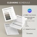 Editable Canva Cleaning Schedule Template, Digital and Printable ...