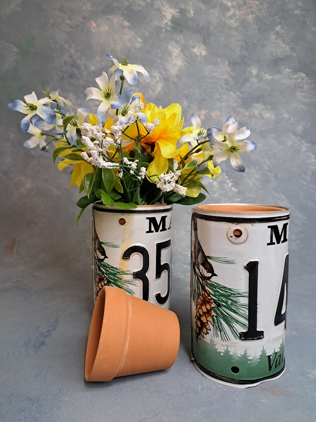 License Plate Planters - Etsy