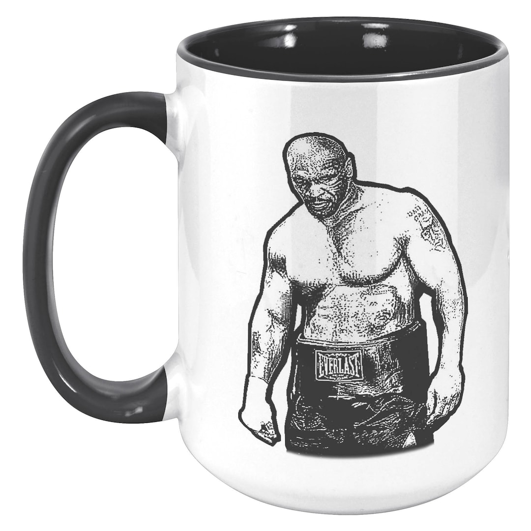 Iron Mike Old Man Boxing Mug, Iron Mike Tyson Mug, Mike Tyson Coffee ...