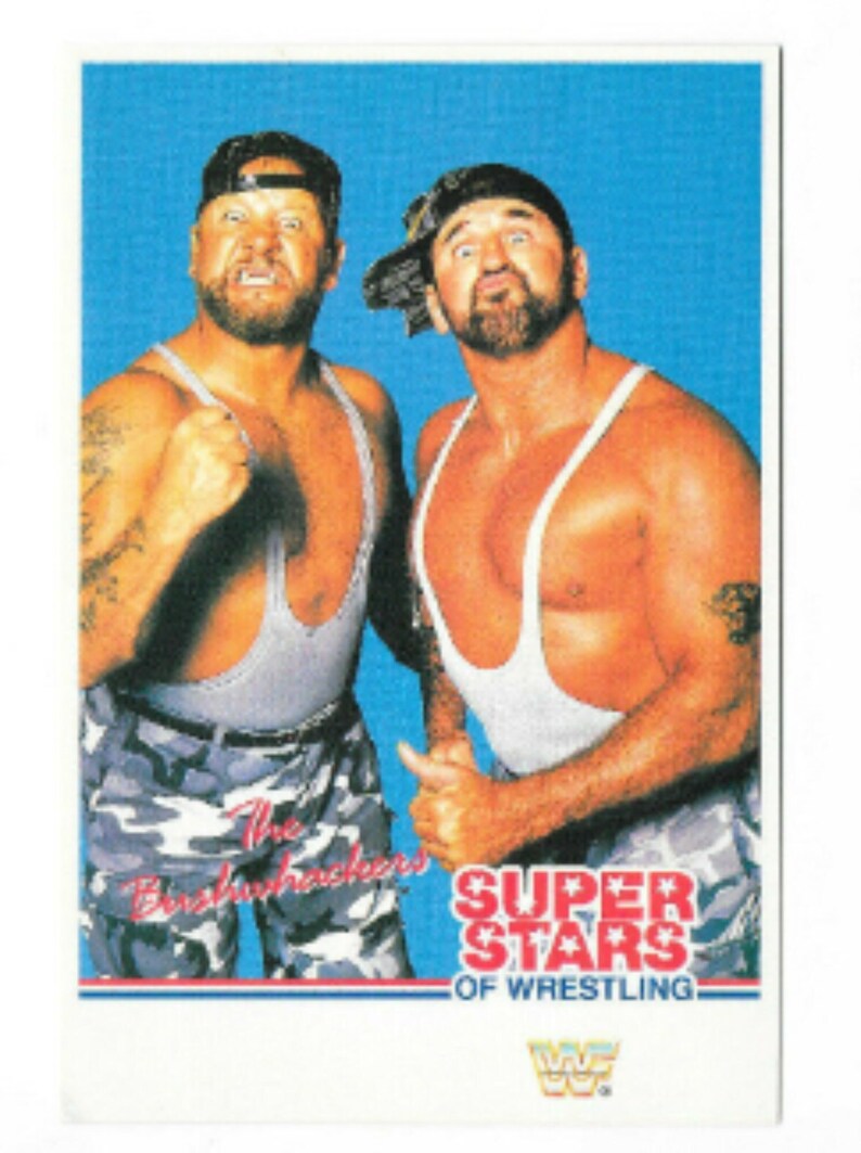 The Bushwhackers Postcard WWF Wrestling Super Stars - Etsy