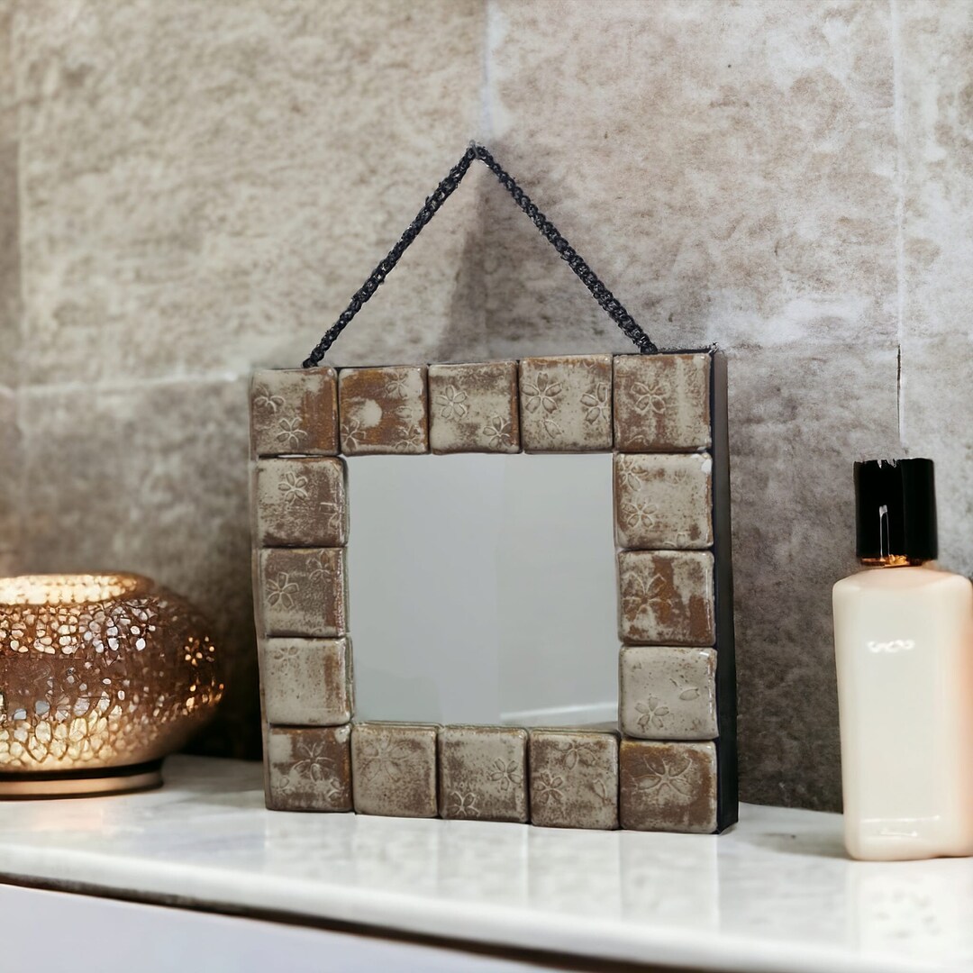 Ceramic-framed Mirror - Etsy