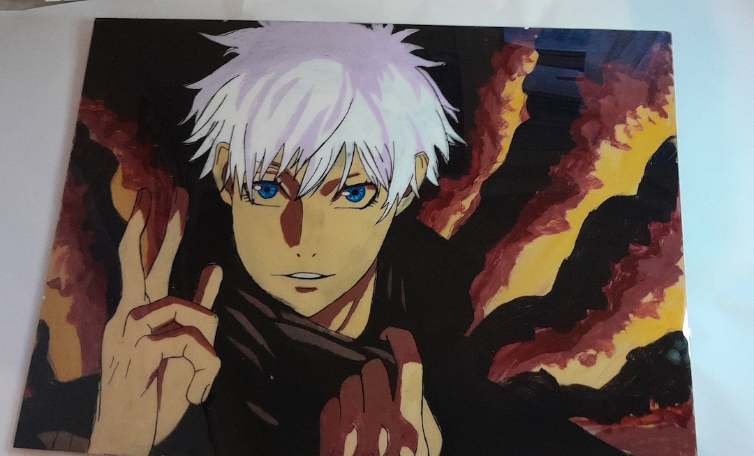 Gojo Satoru JJK Acrylic on Acrylic Sheet - Etsy