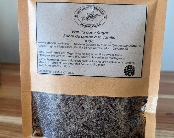 Premium Quality Organic Madagascar Vanilla Cane Sugar - Etsy