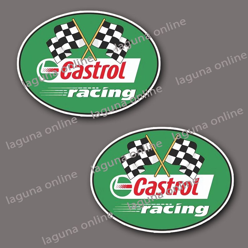 Castrol Racing Logo Gloss Weatherproof Decal Sticker - Etsy Australia