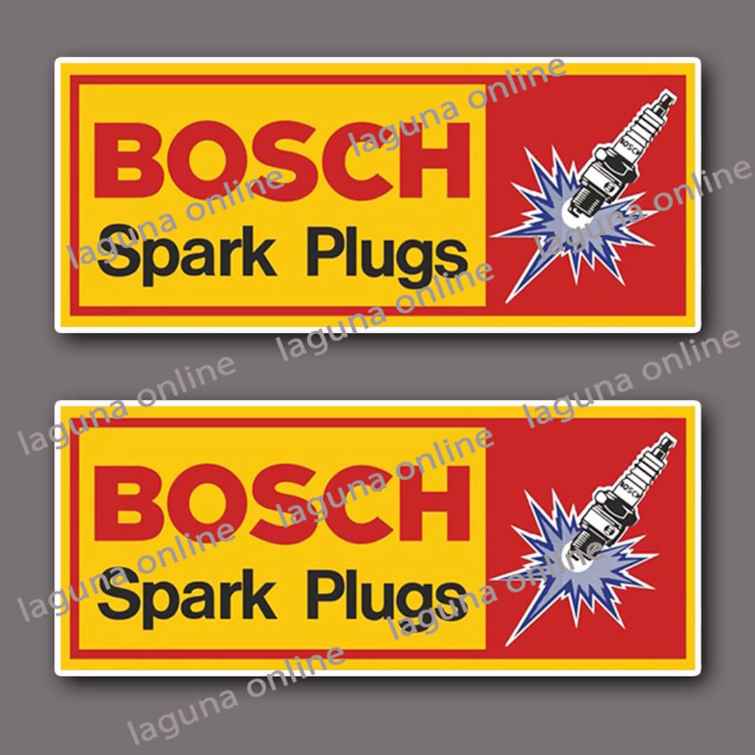 Bosch Spark Plugs Logo Gloss Weatherproof Decal Sticker - Etsy