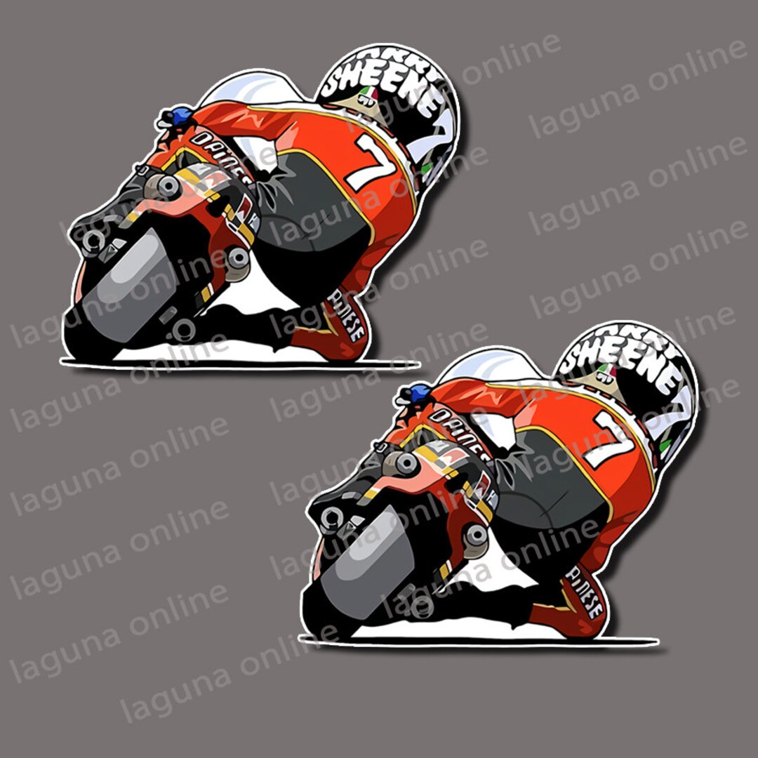 Barry Sheene Logo Gloss Weatherproof Decal Sticker 2 - Etsy