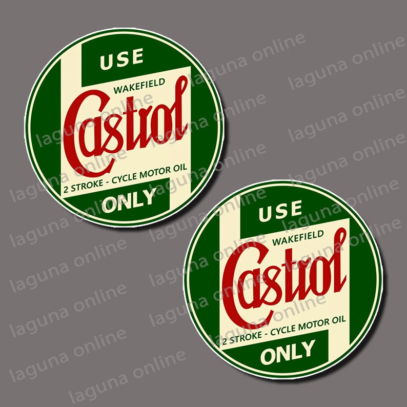 Castrol Logo Gloss Weatherproof Decal Sticker 3 - Etsy Australia