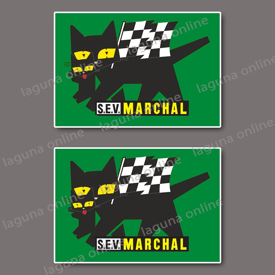 S.E.V. MARCHAL Logo Gloss Weatherproof Decal Sticker 11 - Etsy