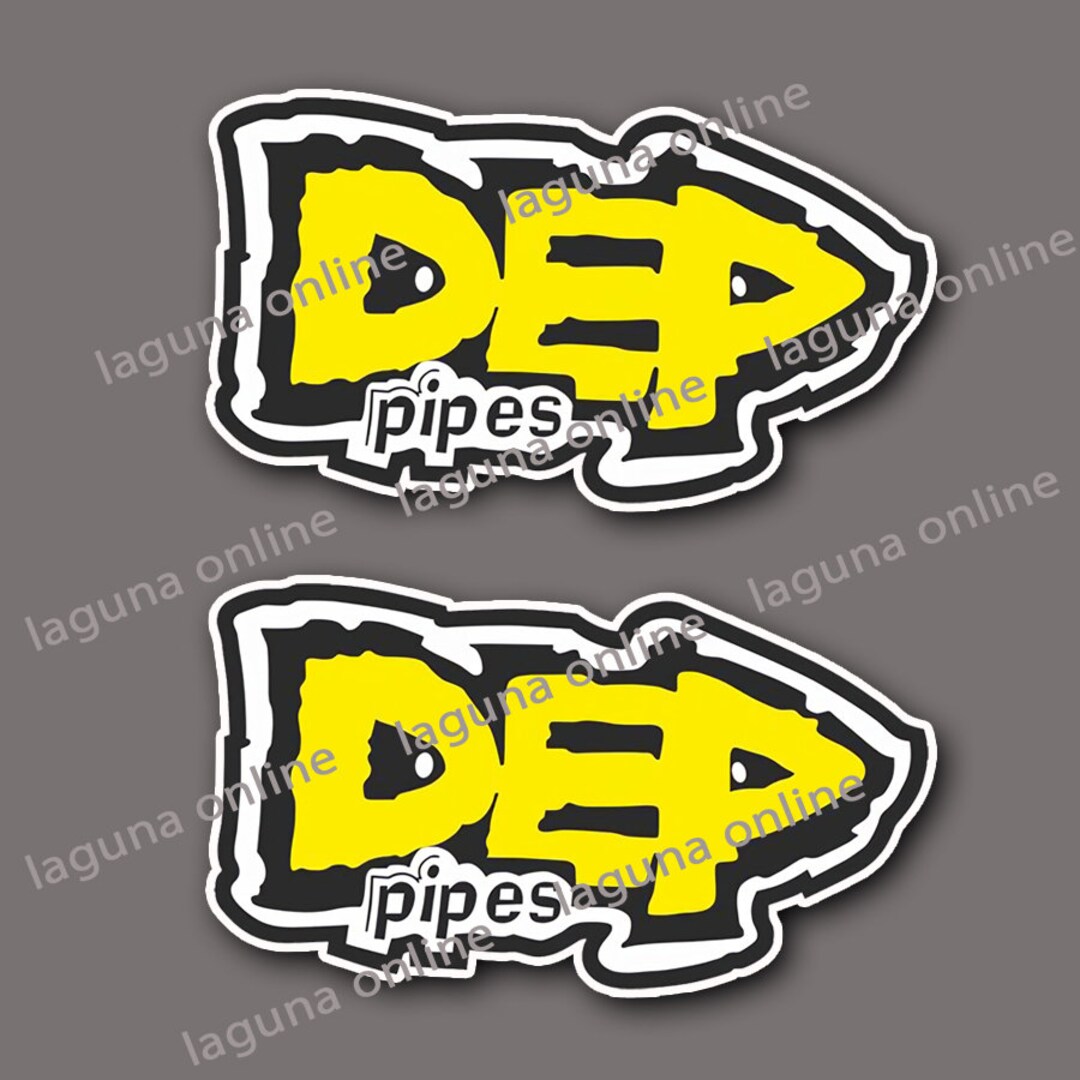 Dep Pipes Logo Gloss Weatherproof Decal Sticker - Etsy
