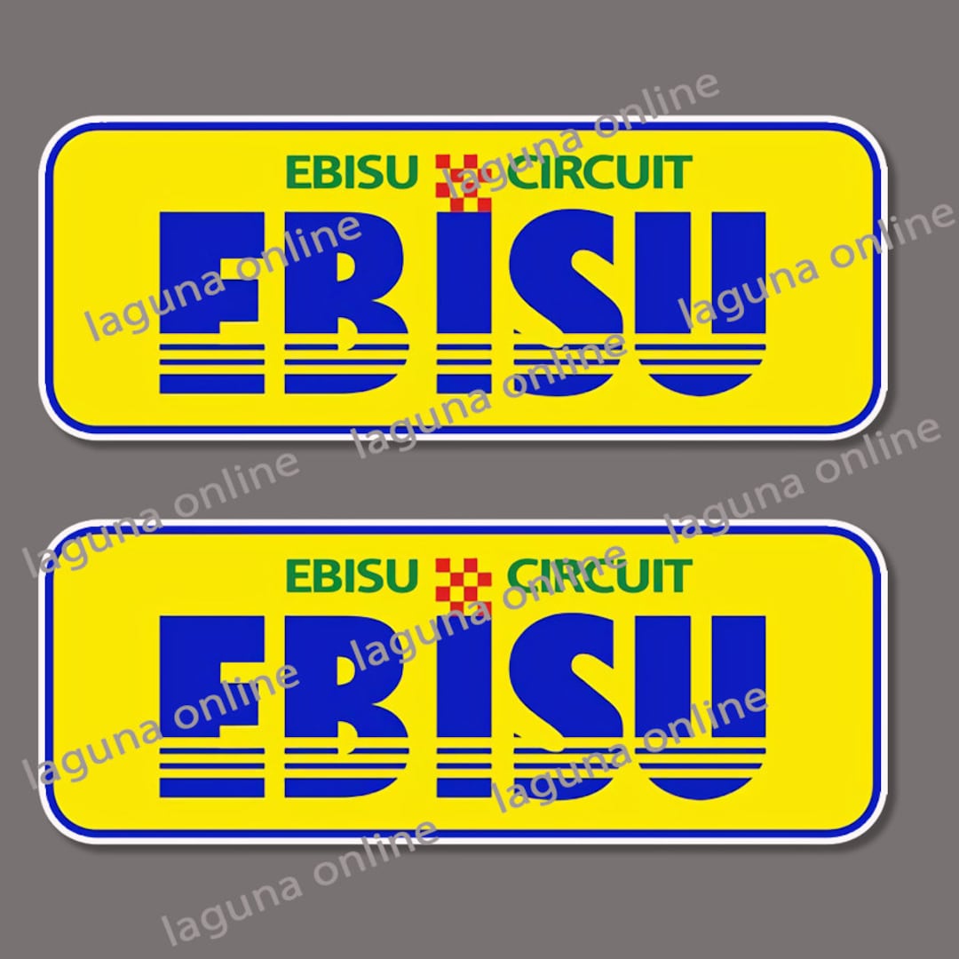 Ebisu Circuit Logo Gloss Weatherproof Decal Sticker - Etsy