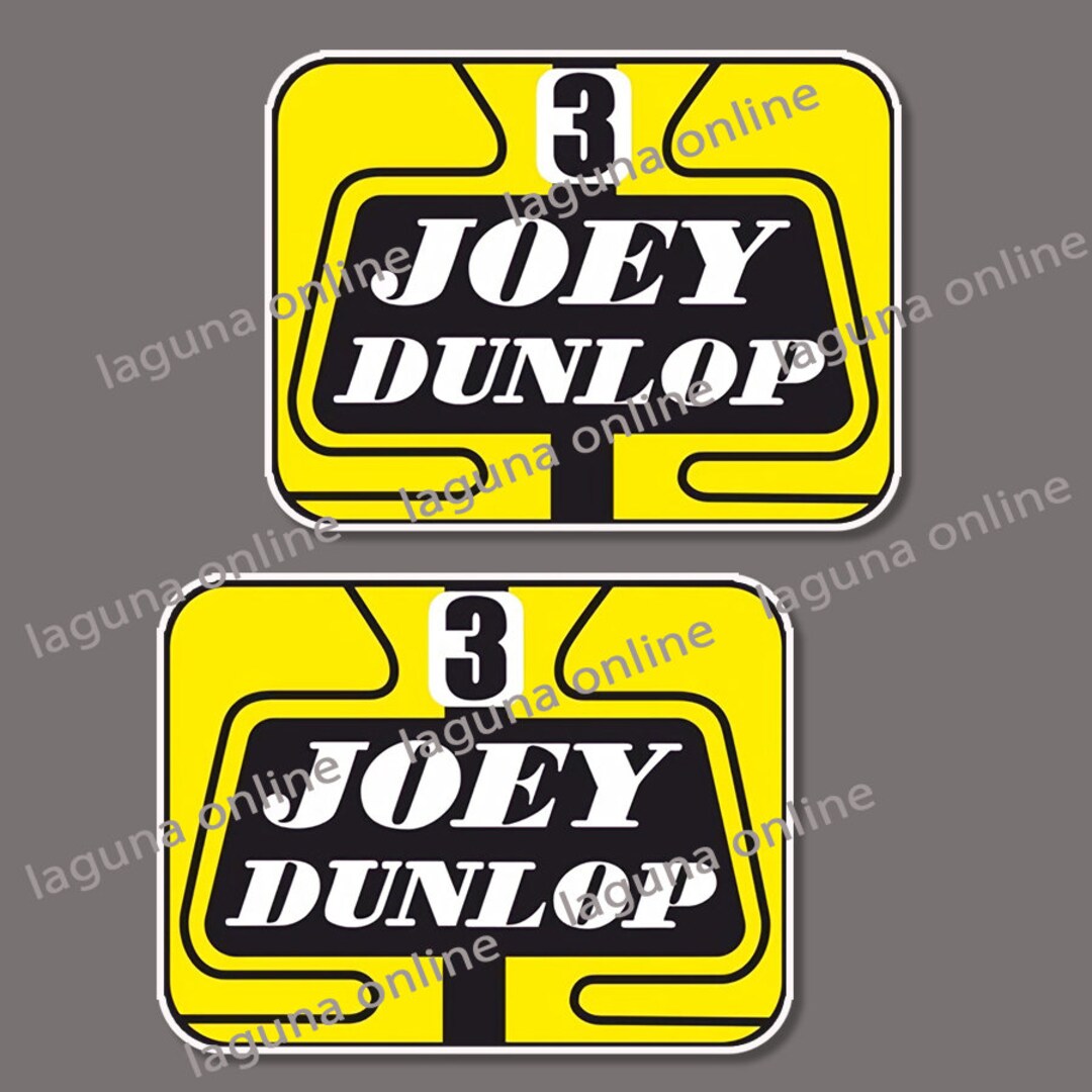 Joey Dunlop Logo Gloss Weatherproof Decal Sticker 1 - Etsy