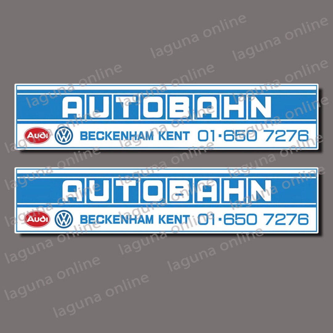 Autobahn Logo Gloss Weatherproof Decal Sticker - Etsy